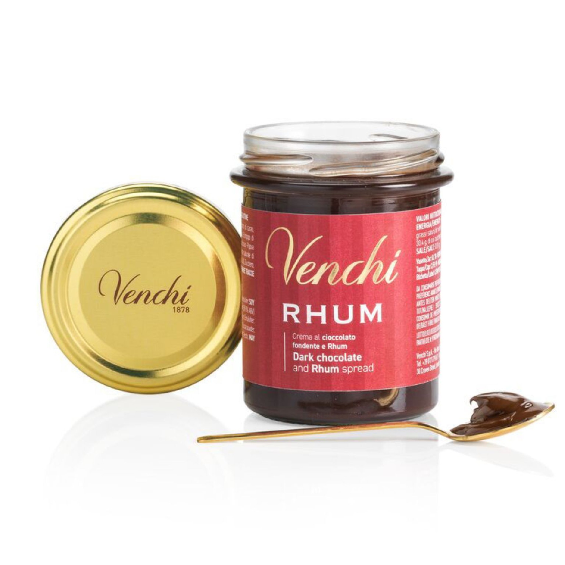 Venchi Crema spalmabile fondente e rhum 200 g | Acquadro Dolciumi