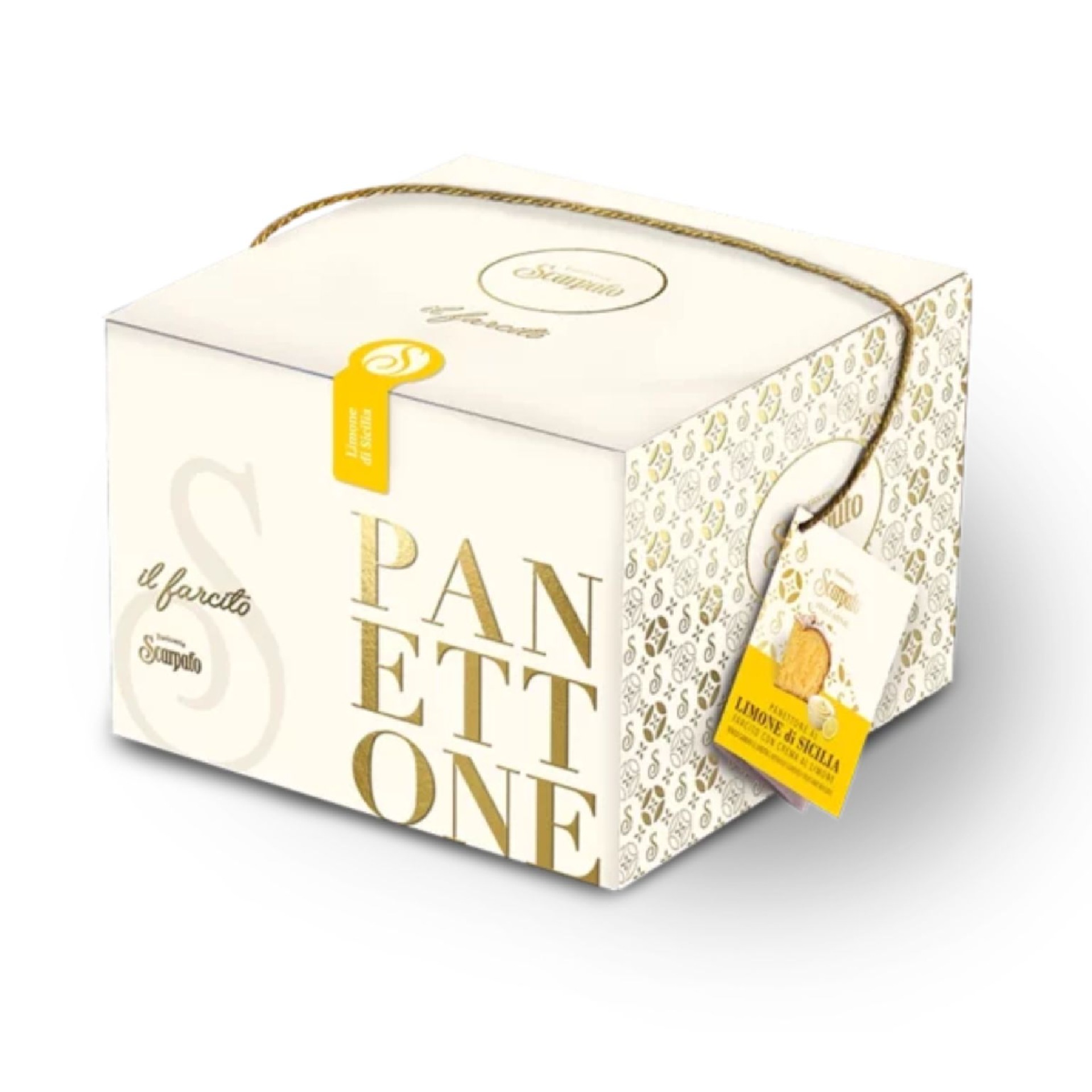 Panettone farcito alla crema di limone di Sicilia 1000 g Pasticceria ...