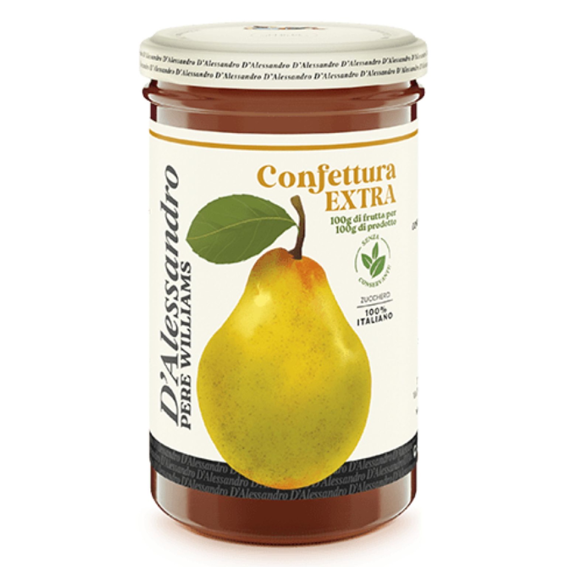Confettura Extra di Pera Williams 310 g D'Alessandro | Acquadro Dolciumi