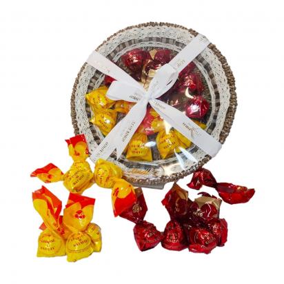 Piatto in vimini con graffioni alla grappa e Ratafià Art. 127 Acquadro ...