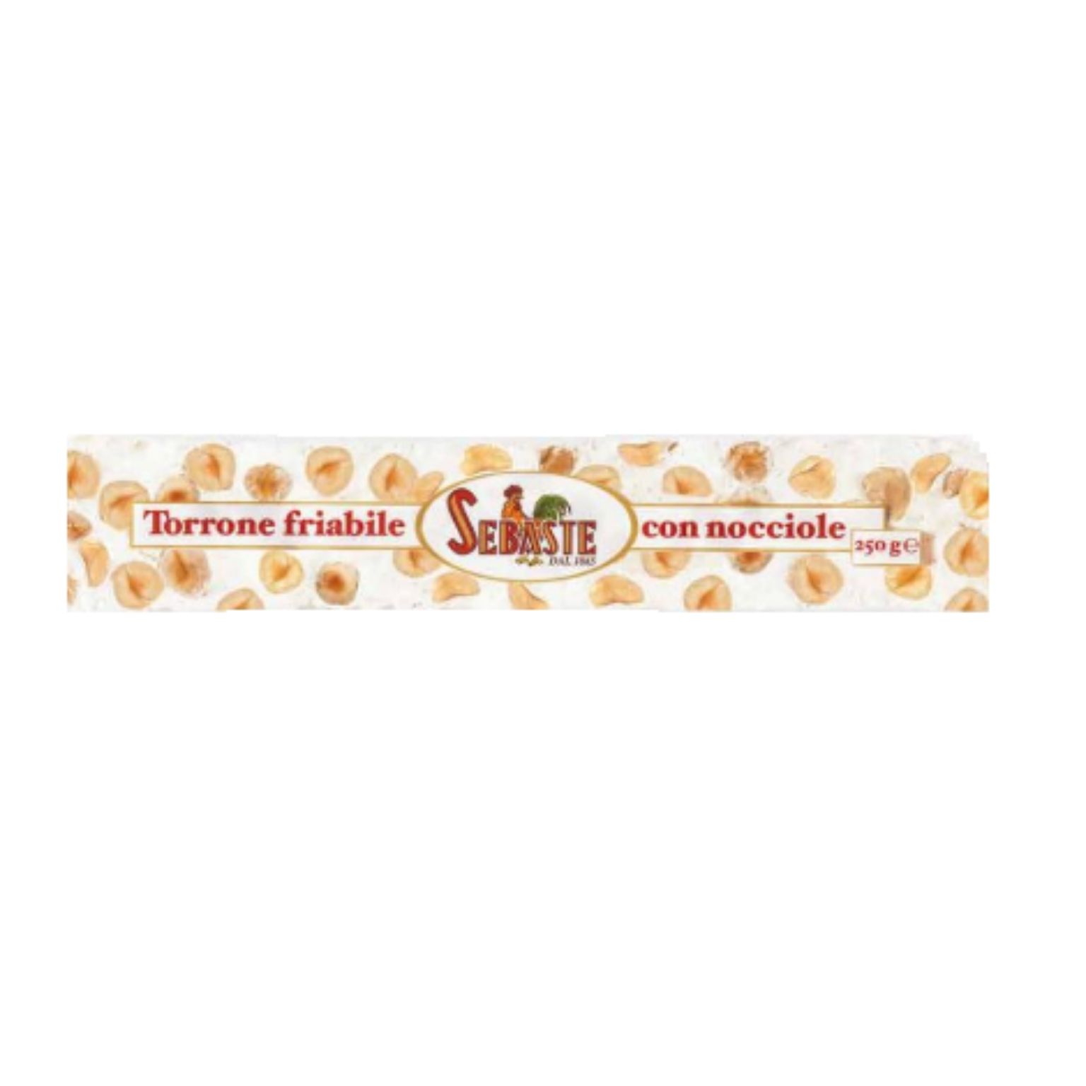 Torrone alla nocciola friabile 250 g Sebaste | Acquadro Dolciumi