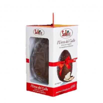 Sebaste l'Uovo del Gallo di torrone ricoperto di cioccolato fondente ...